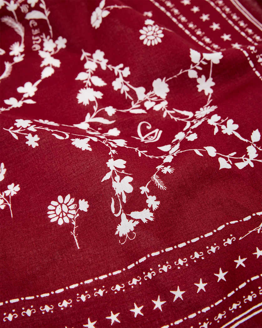 Fleur Cotton Bandana RASPBERRY PINK | ALLSAINTS US